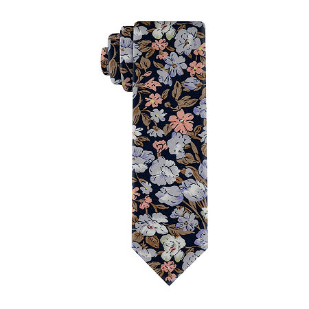 Click here for J. Ferrar Floral Tie  One Size  Blue prices