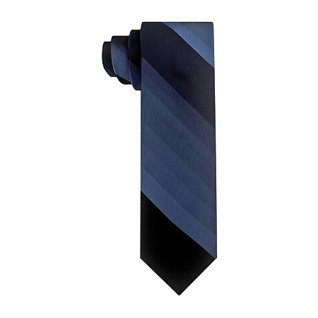 Click here for J. Ferrar Striped Tie  One Size  Blue prices