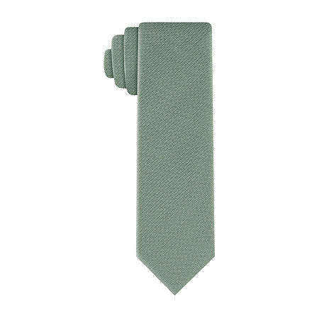Click here for J. Ferrar Solid Tie  One Size  Green prices