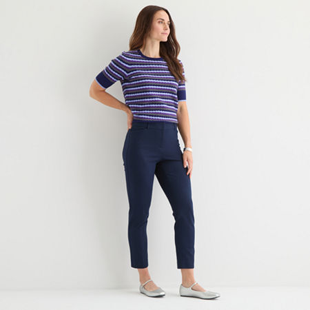 Click here for Liz Claiborne Emma Ponte Womens Petite Ankle Mid R... prices