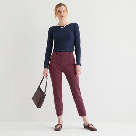 Click here for Liz Claiborne Emma Ponte Womens Petite Ankle Mid R... prices