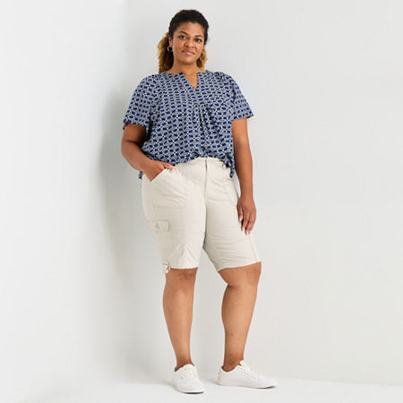 Click here for St. Johns Bay Womens 11 1/2 Plus Bermuda Short  20... prices