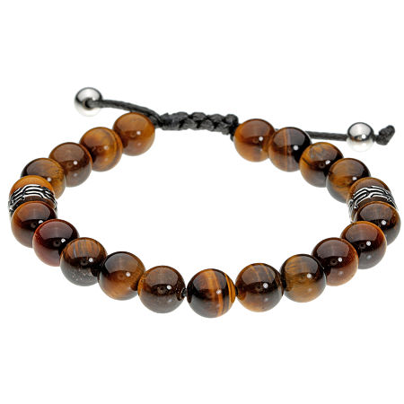 Click here for Mens Stainless Steel Beaded Bracelet  One Size prices