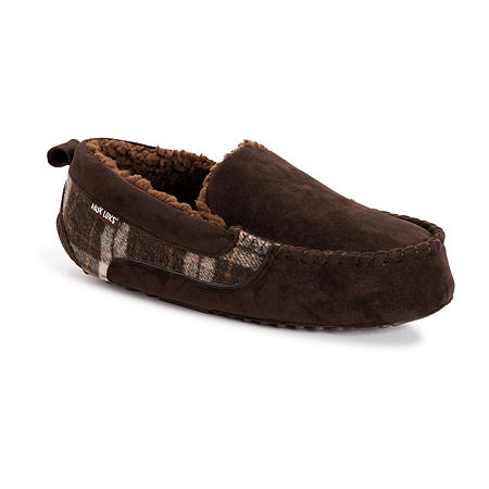 Click here for Muk Luks Mens Emmett Moccasin Slippers - Dark brow... prices