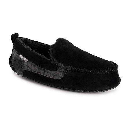 Muk Luks Mens Emmett Moccasin Slippers - Black