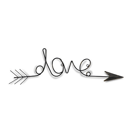 Click here for Cheungs Left To Right Love Arrow Metal Wall Art  O... prices