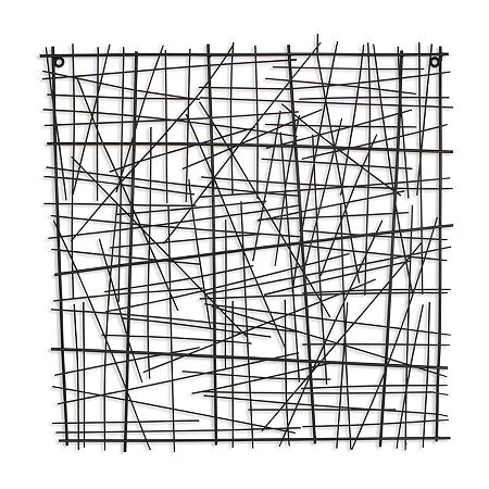 Click here for Cheungs Large Black Square Abstract Metal Wall Art... prices