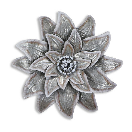 Click here for Cheungs Galvanized Flower With Buds Metal Wall Art... prices