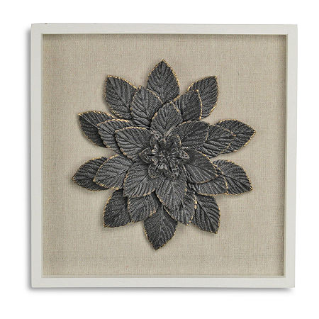 Click here for Vita Framed Elegant Flower Metal Wall Art  One Siz... prices