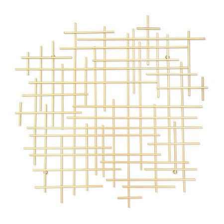 Click here for Iquara Small Abstract Metal Wall Art  One Size  Ye... prices