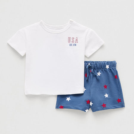 Click here for Okie Dokie Baby Boys Short Set  9 Months  White prices