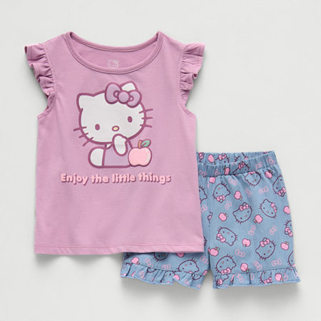 Click here for Toddler Girls Hello Kitty 2-pc. Short Set  4t  Pin... prices