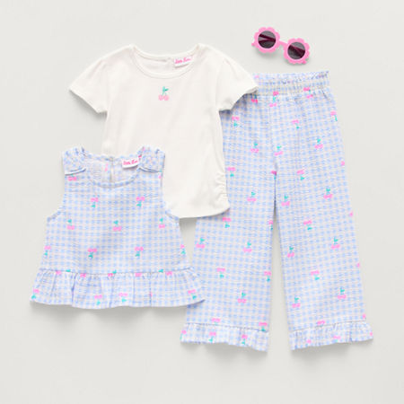 Click here for Little Lass Toddler Girls 3-pc. Pant Set  3t  Blue prices