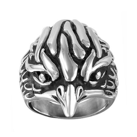 Click here for Mens Two-Tone Stainless Steel Eagle Ring  11  Two... prices