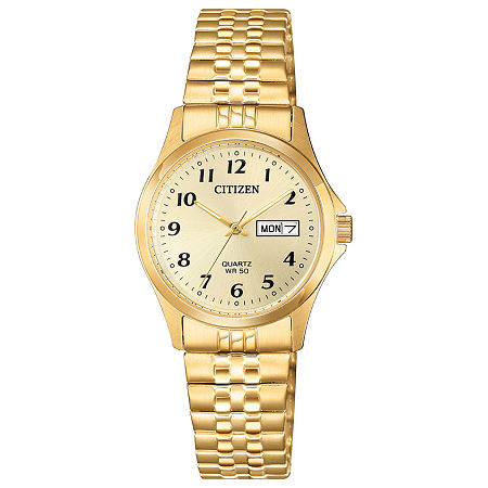 Click here for Citizen Quartz Womens Gold Tone Stainless Steel Ex... prices