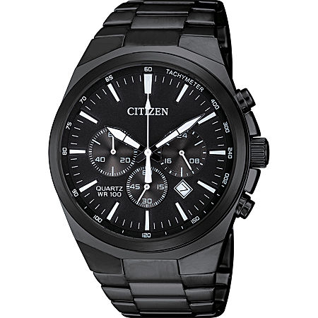 Click here for Citizen Quartz Mens Black Stainless Steel Bracelet... prices
