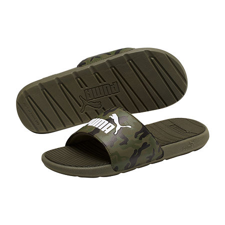 Click here for PUMA Mens Cool Cat Slide Sandals  10 Medium  Green prices
