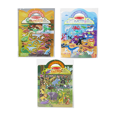 Click here for Melissa & Doug Safari Dino Ocean Rs Pad 3-pc. Stic... prices