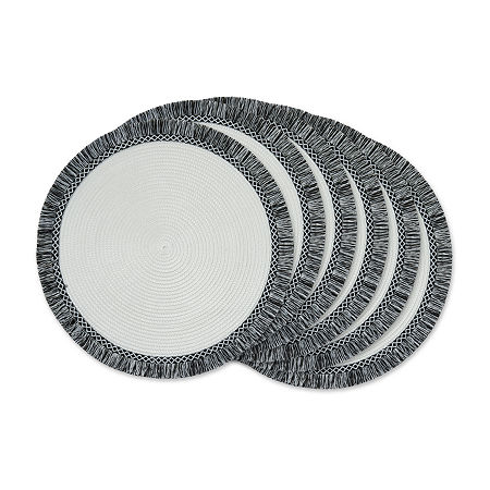Click here for Design Imports Round 6-pc. Fringed Placemat  One S... prices