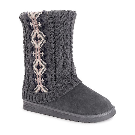 Click here for Muk Luks Womens Cheryl Boots - Grey prices
