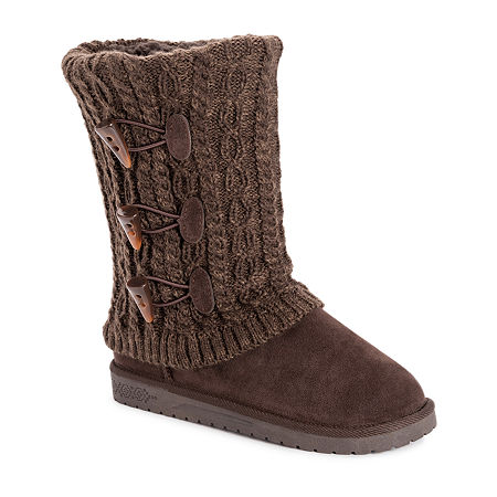 Muk Luks Womens Cheryl Boots - Stone