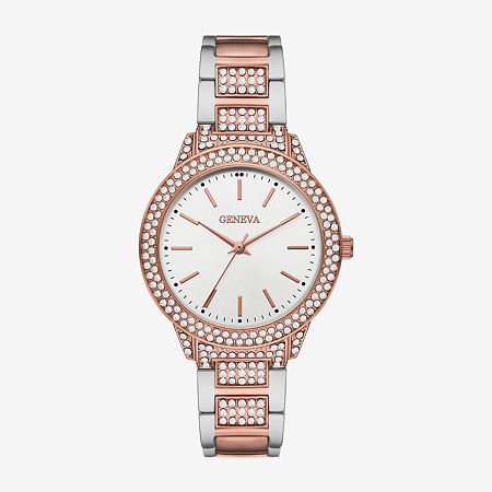 Click here for Geneva Ladies Womens Crystal Accent Two Tone Brace... prices
