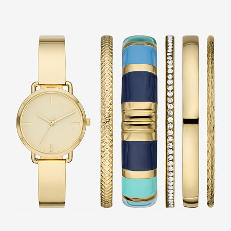 Click here for Ladies Boxed Sets Womens Gold Tone 6-pc. Watch Box... prices