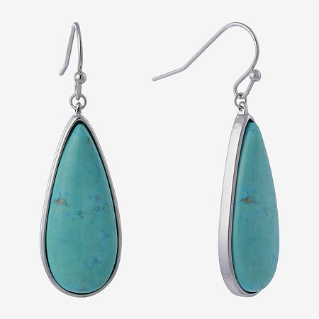 Click here for Sparkle Allure Womens Blue Howlite Pure Silver Ove... prices