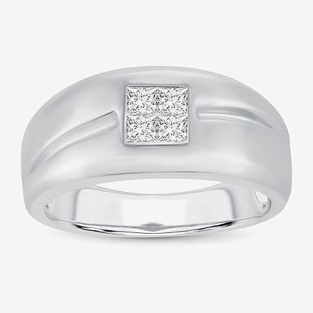 Click here for Mens 1/2 CT. T.W. Genuine White Diamond White or Y... prices