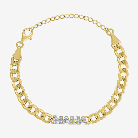 Click here for Diamond Addiction Mama Womens 14K Gold Over Silver... prices
