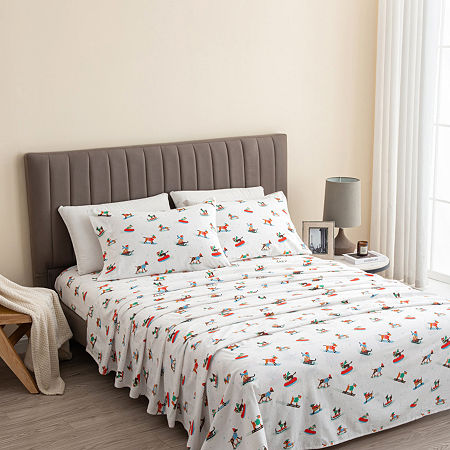 Click here for Linery Cotton Holiday Print Flannel Wrinkle Resist... prices