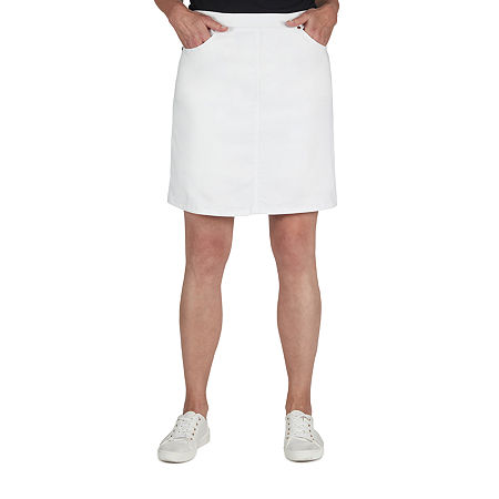 Click here for Hearts Of Palm Womens A-Line Skirt  4 Petite  Whit... prices