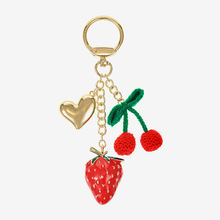 Click here for Bijoux Bar Gold Tone Strawberry Cherries Heart Bag... prices