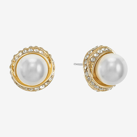 Click here for Monet Jewelry Gold Tone Glass Simulated Pearl 12.5... prices