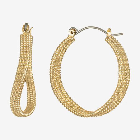 Click here for Monet Jewelry Gold Tone Twist Womens 20mm Hypoalle... prices