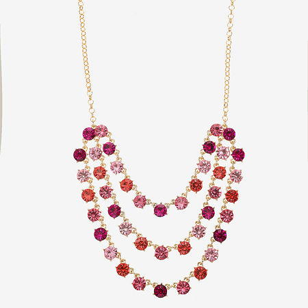 Click here for Monet Jewelry Ombre Womens Glass Gold Tone 18 Inch... prices