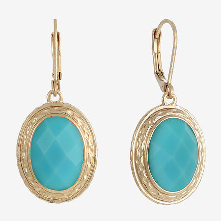 Click here for Monet Jewelry Gold Tone Womens Oval Drop Earrings... prices