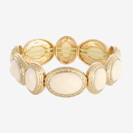 Click here for Monet Jewelry Gold Tone Womens Oval Stretch Bracel... prices