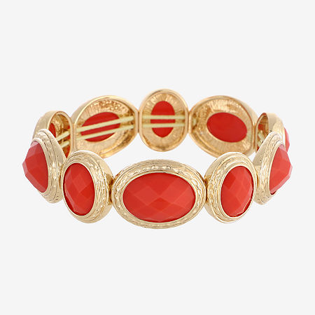 Click here for Monet Jewelry Gold Tone Womens Oval Stretch Bracel... prices
