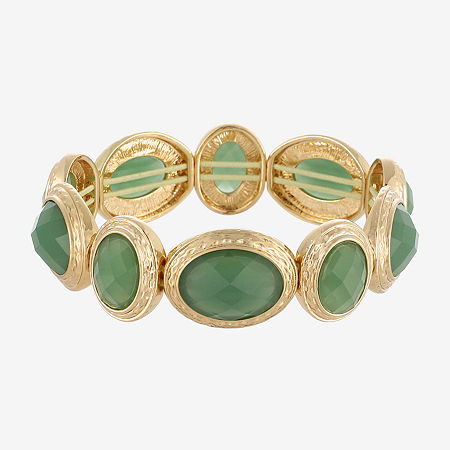 Click here for Monet Jewelry Gold Tone Womens Oval Stretch Bracel... prices