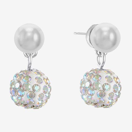 Click here for Monet Jewelry Womens Glass Simulated Pearl Round H... prices