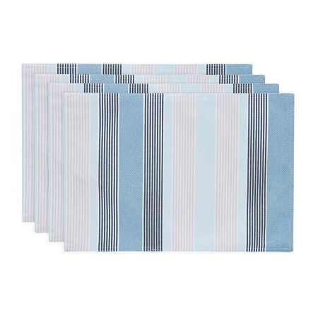 Click here for IZOD(R) Breakers Stripe Placemats - Set of 4 prices
