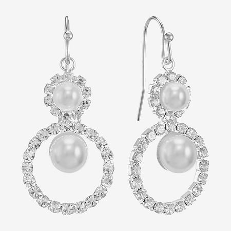 Click here for Monet Jewelry Timeless Silver Tone Womens Glass Si... prices