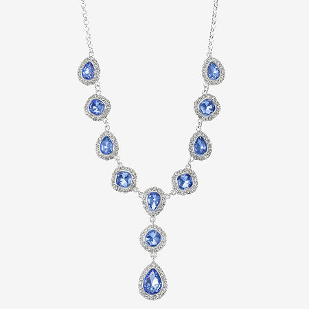 Click here for Monet Jewelry Halo Womens Glass 17 Inch Y Necklace... prices