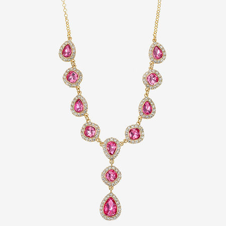 Click here for Monet Jewelry Halo Womens Glass 17 Inch Y Necklace... prices