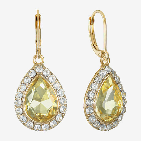 Click here for Monet Jewelry Halo Womens Glass Pear Cushion Drop... prices