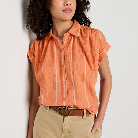 Click here for a.n.a Soft Drape Womens Short Sleeve Blouse  X-lar... prices