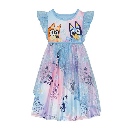 Click here for Little & Big Kid Girls Bluey Satin Pajama Sets  3t... prices