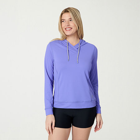 Click here for Free Country Womens SunFree Upf Hoodie - Violet prices