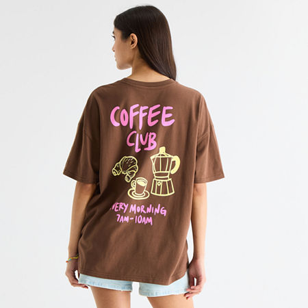 Click here for Coffee Club Womens Juniors Crew Neck Short Sleeve... prices